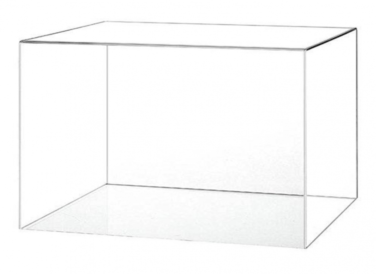 Cloche 5 faces 800 x 200 x 500 - Verre EXB trempé 10mm [ref. Cube 5 ...